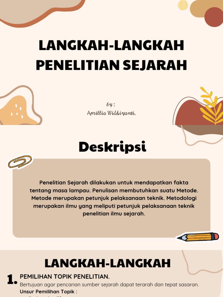 Langkah Penelitian Sejarah | PDF