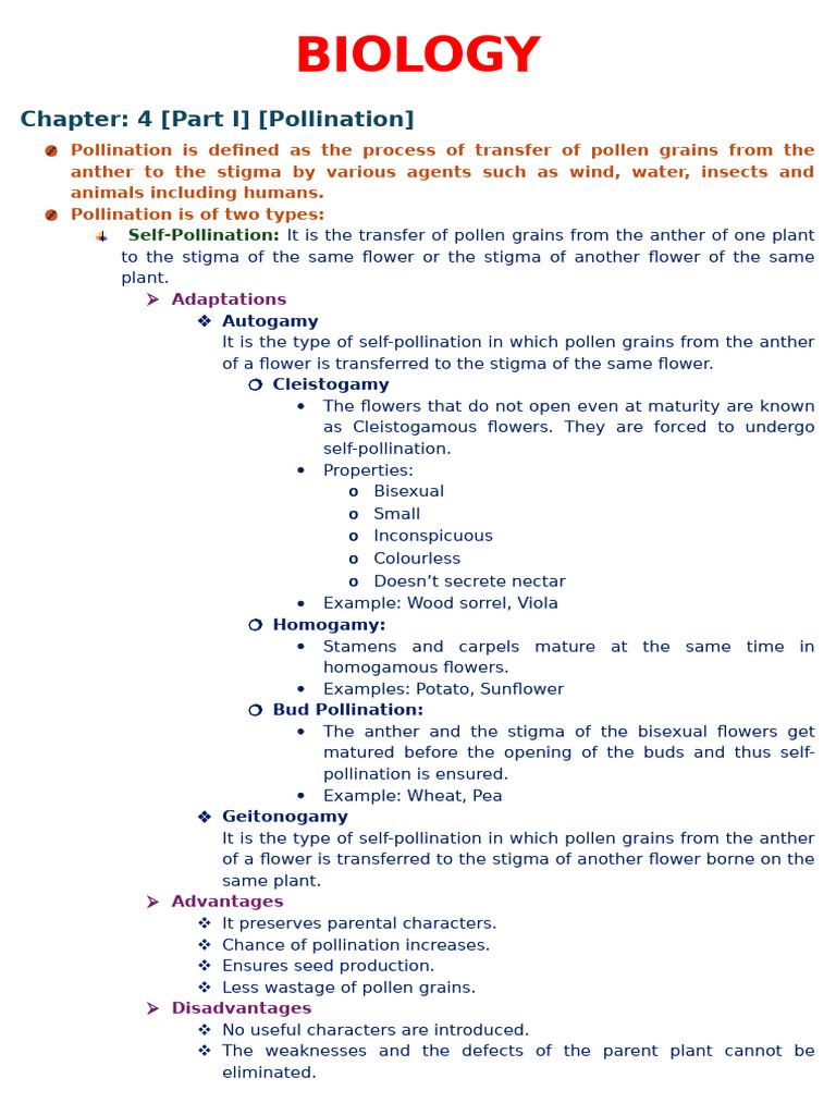 Pollination and Fertilization Explained | PDF | Flowers | Pollination