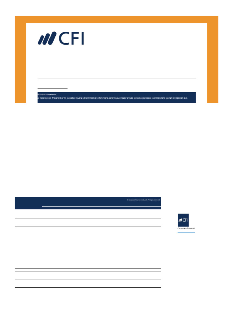 CFI Income Statement Template | PDF | Net Income | Expense