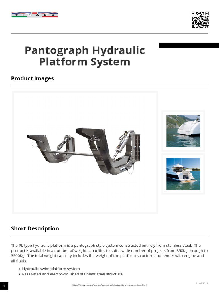 Pantograph Hydraulic Platform System | PDF