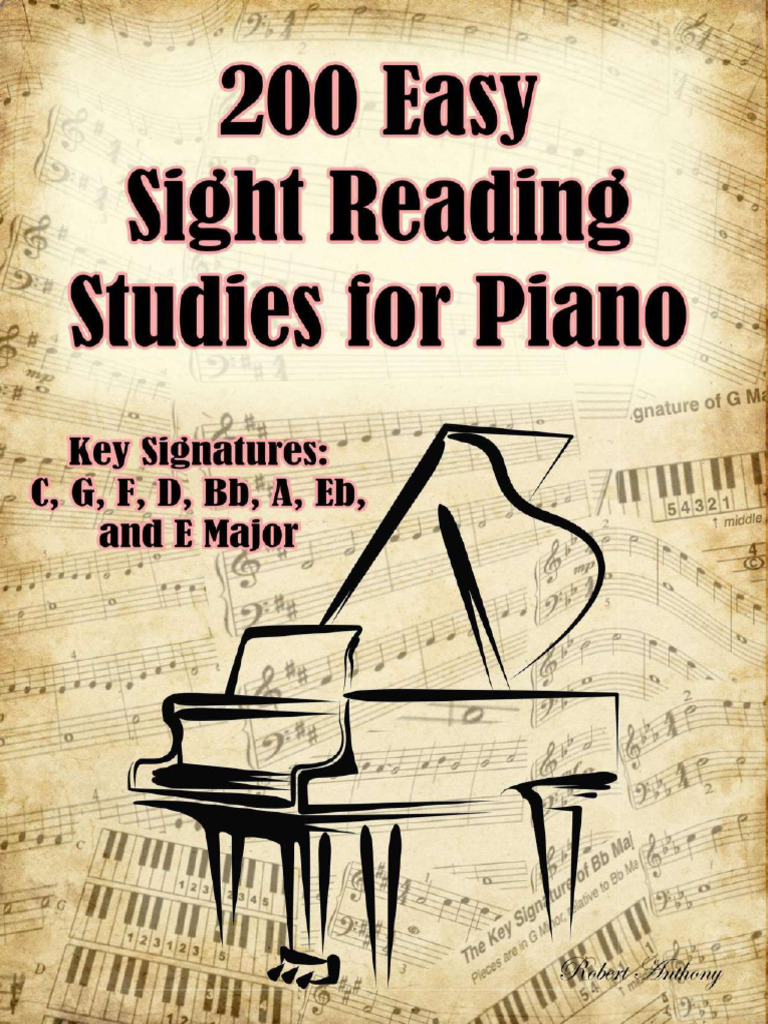 Robert Anthony - 200 Easy Sight Reading Studies For Piano - Key ...