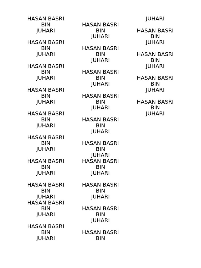 Hasan Basri Bin Juhari Overview | PDF