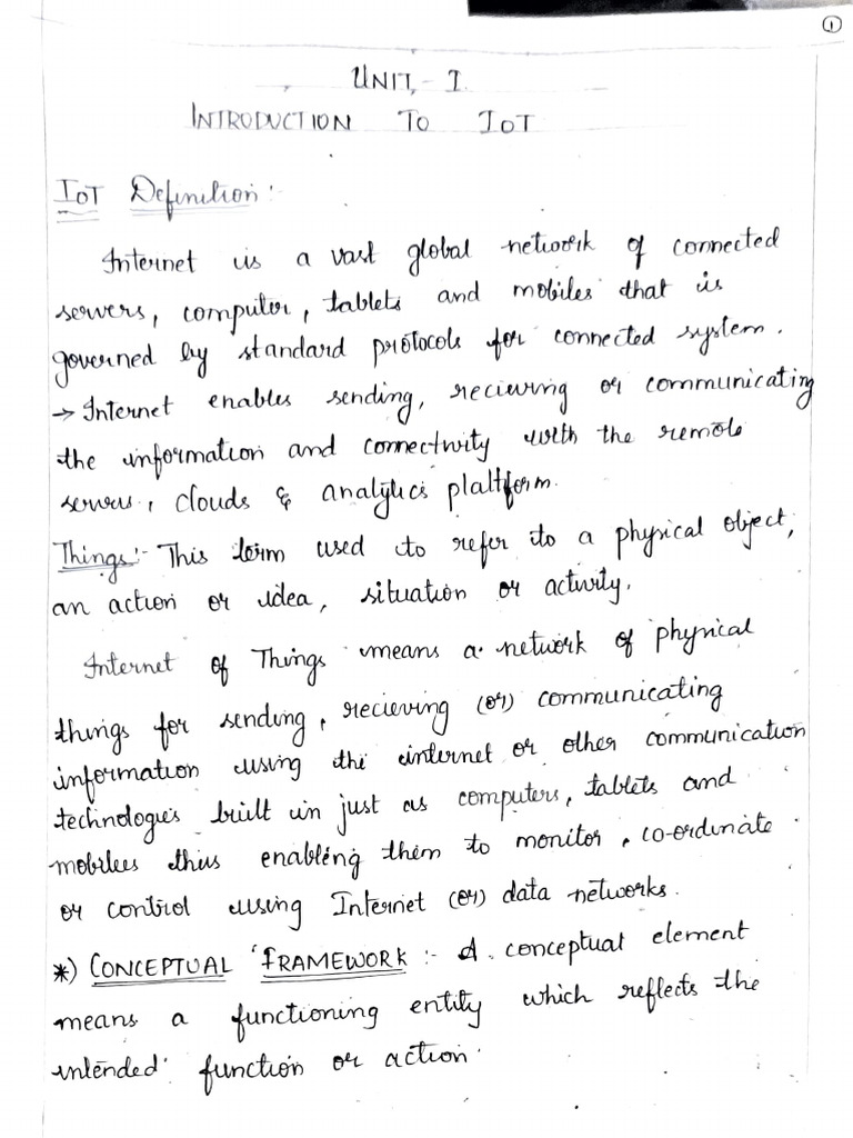 IoT UNIT-1 | PDF