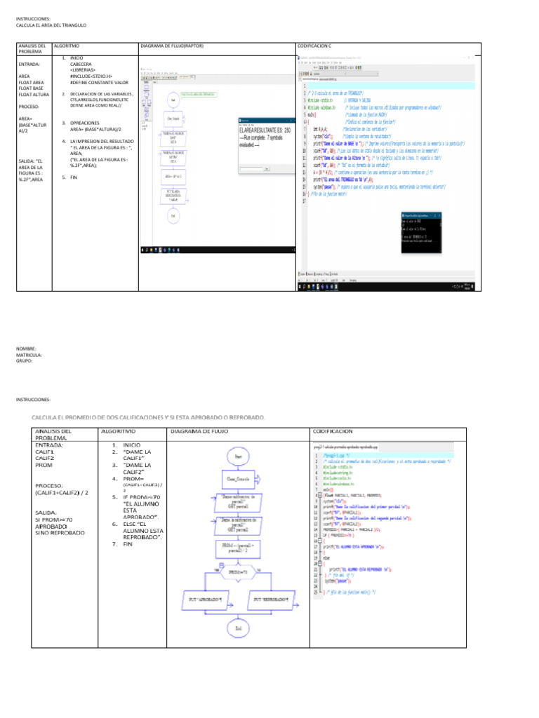 Formato Tareas Programacion 2024 | PDF