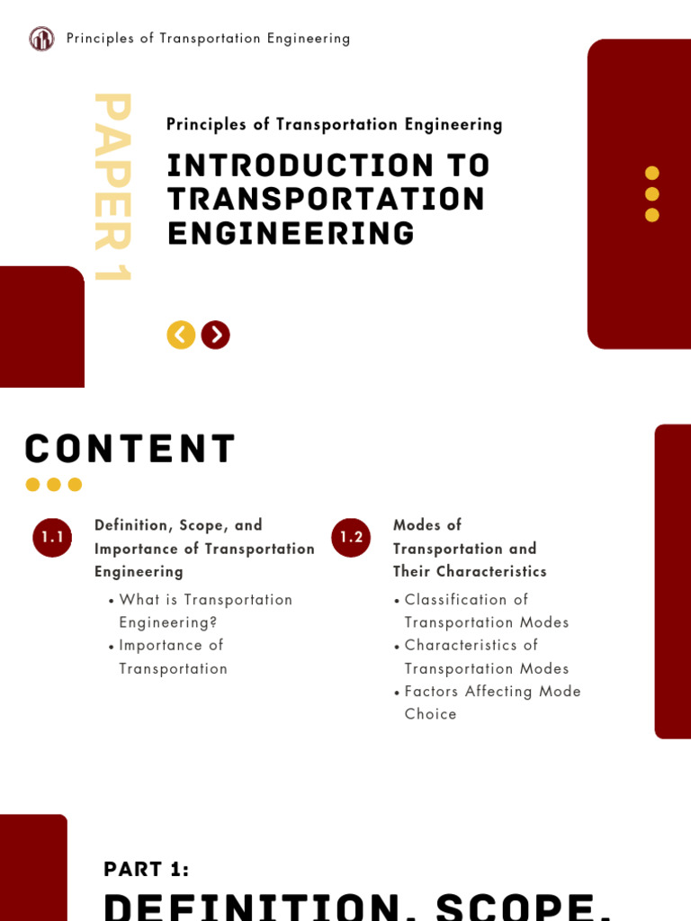 Introduction To Transportation Engineering | PDF | Transport | Public ...
