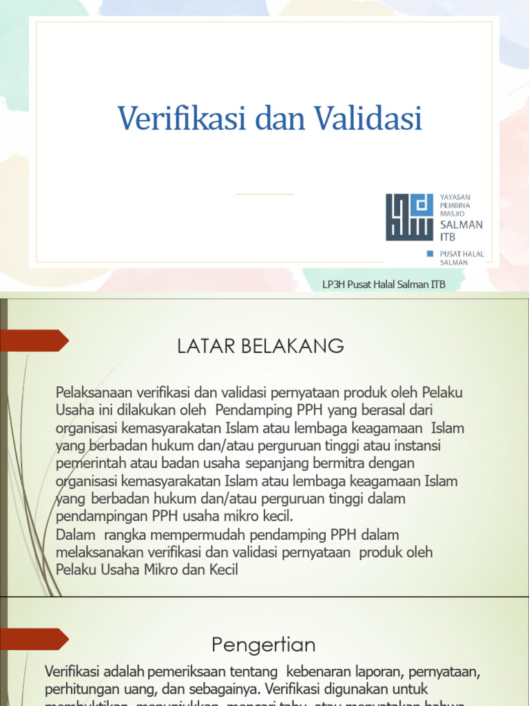 Materi - Verifikasi Dan Validasi | PDF