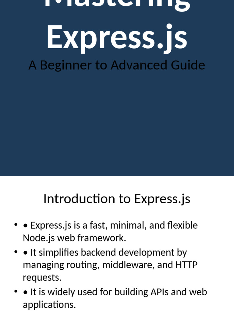 Expressjs Presentation Updated | PDF