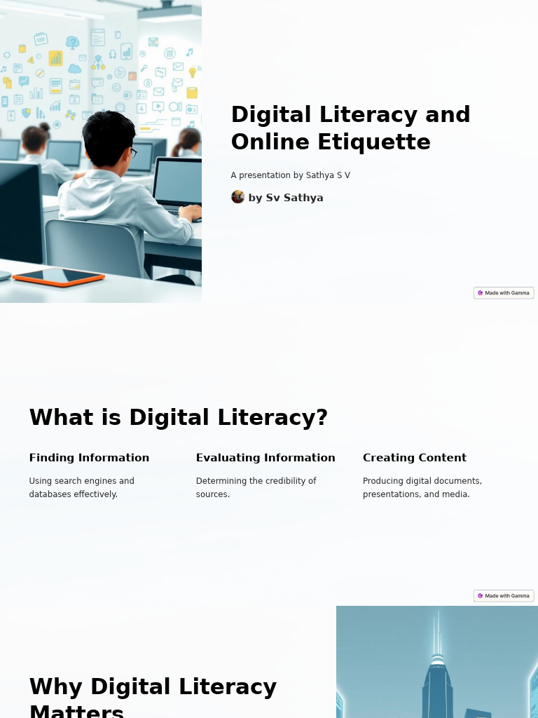 Digital Literacy and Online Etiquette | PDF