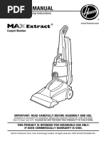 Hoover Steamvac Owners Manual | PDF | Vacuum Cleaner | Housekeeping