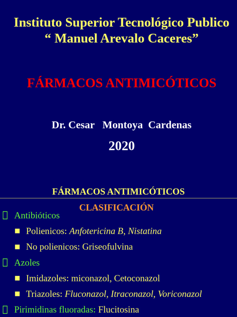 Anti Mico Ticos | PDF | Tratamientos médicos | Farmacología