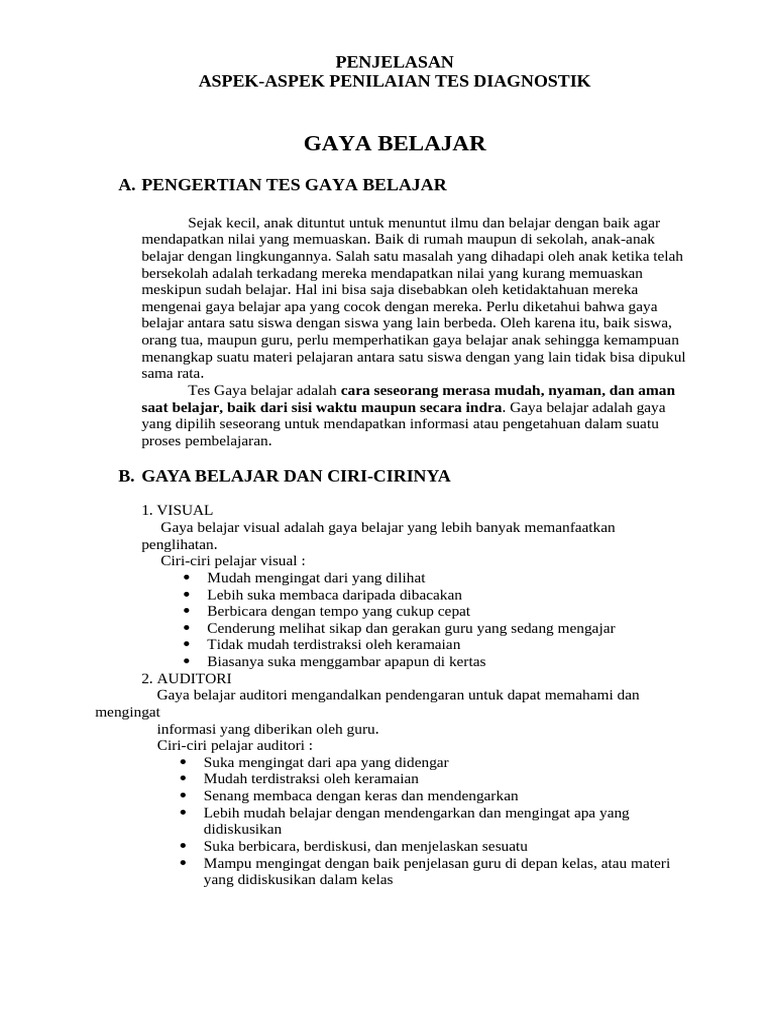 Rekap Hasil Asesmen Diagnostik | PDF