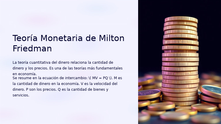 Teoría Monetaria de Milton Friedman | PDF