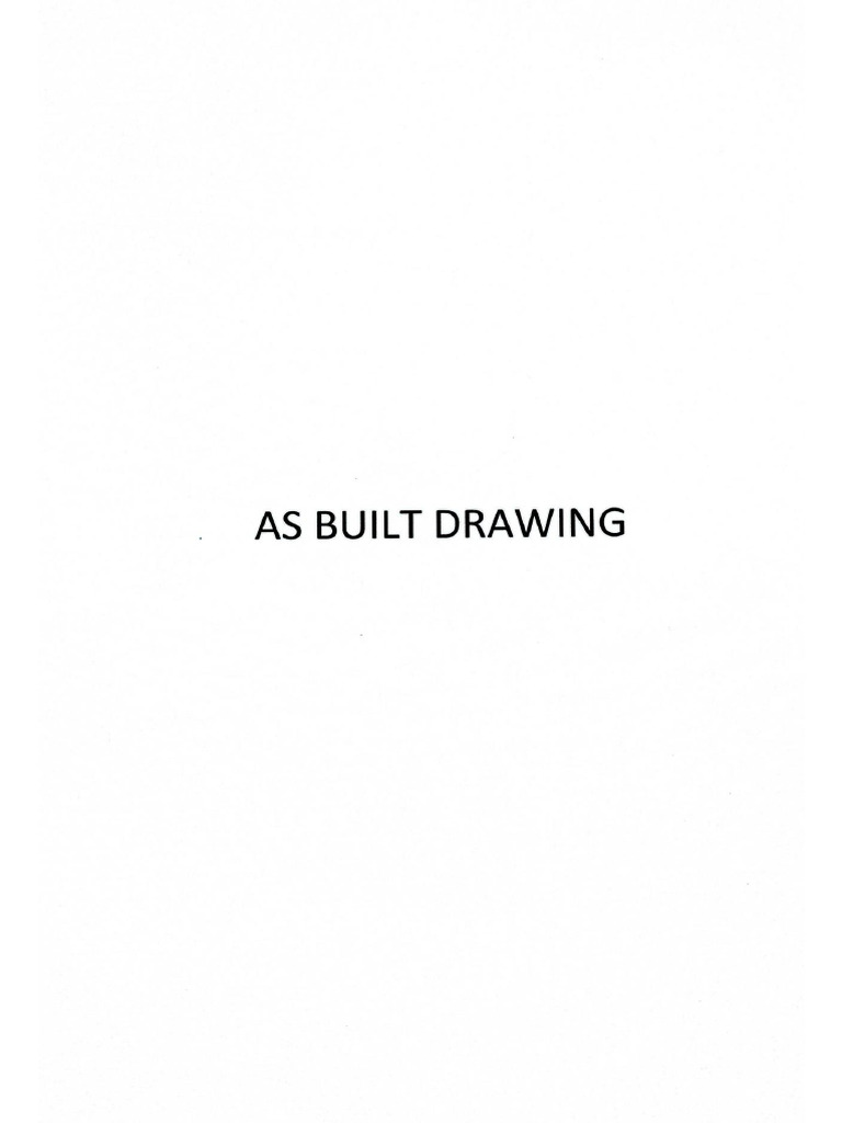 AS BUILT DRAWING Rumah | PDF