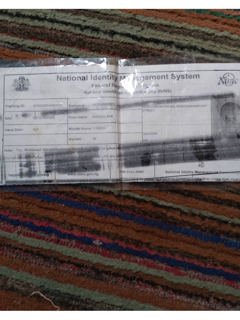 M.Y.A National Id | PDF