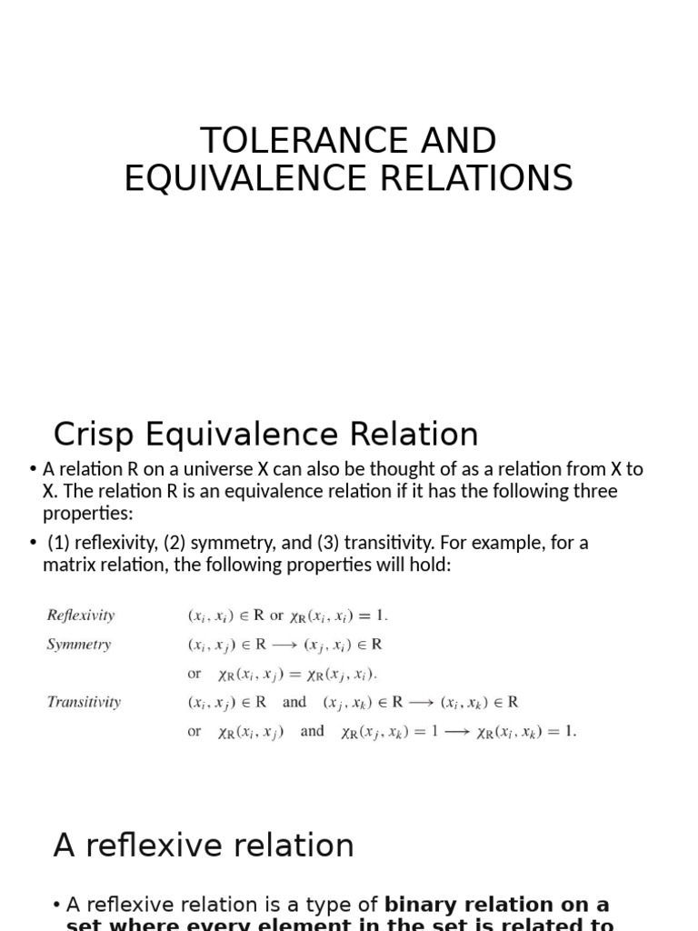 1.fuzzy Equivalence Relations - Edited | PDF