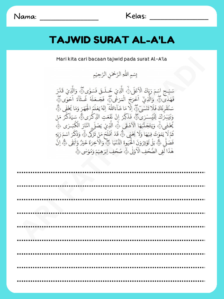 LKPD PAI Kelas 6 Semester 2 | PDF