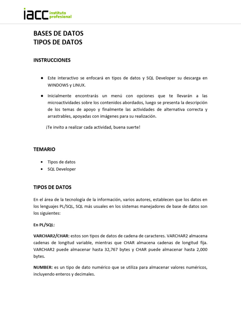 S4 Interactivo Profundizacion Basbd1305 Des | PDF | Mi sql | Bases de datos