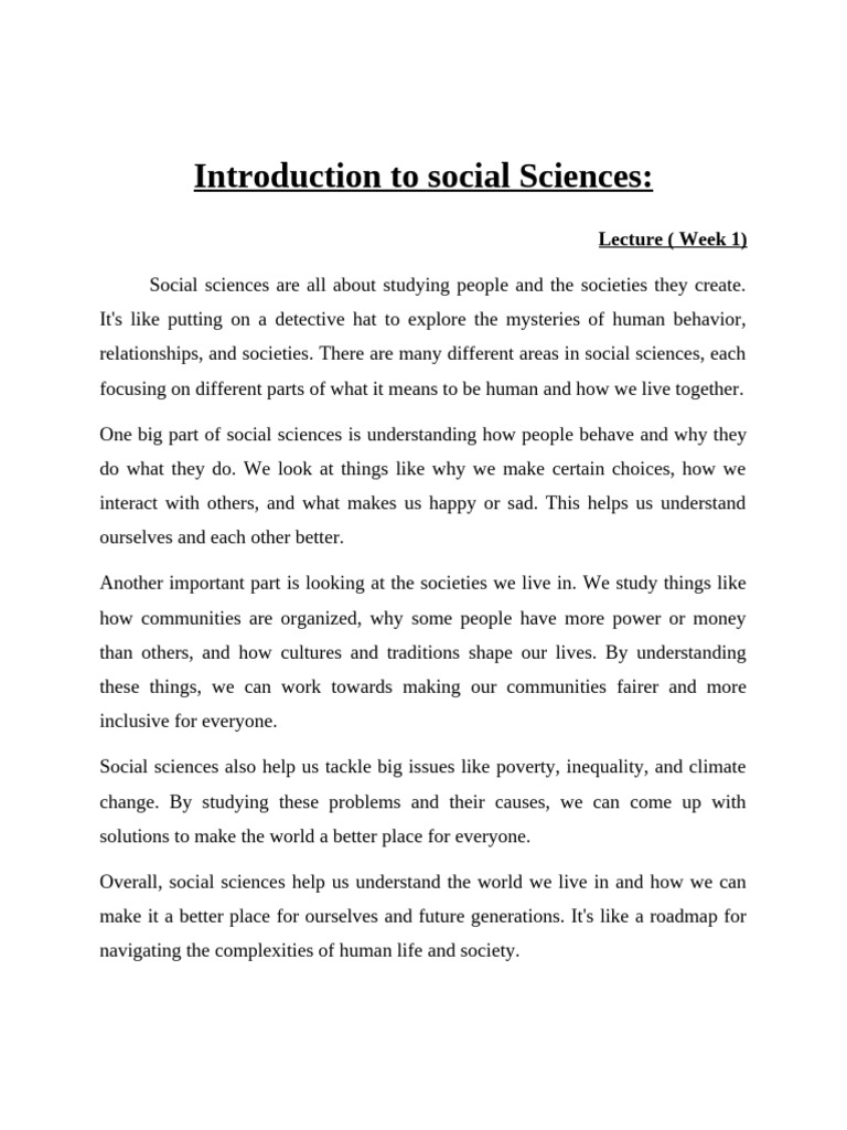 Introduction To Social Science | PDF | Social Sciences | Psychology