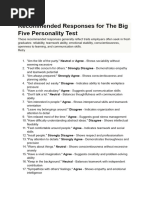 DOPE Personality Test Guide | PDF | Social Psychology | Behavior