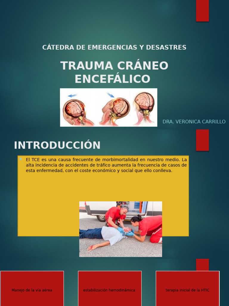 Clasificación y manejo del TCE severo | PDF | Lesión cerebral traumática | Especialidades Medicas