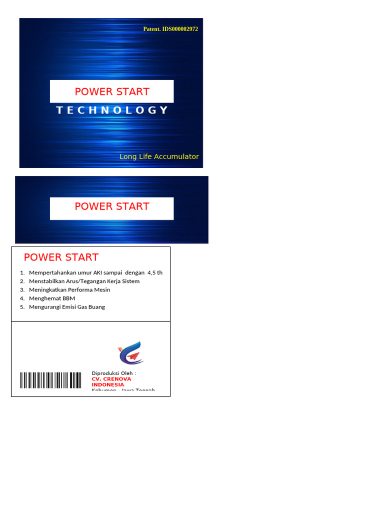 STIKER DOOS POWER START.2021.NEW.V.1. | PDF