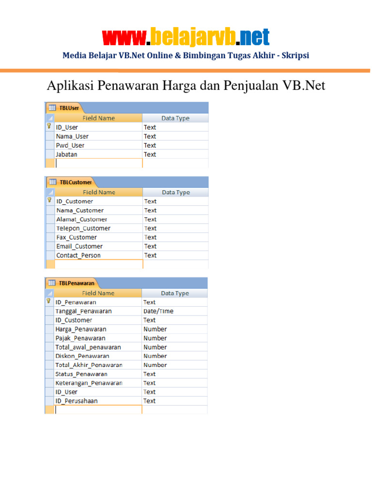 Media Belajar VB.Net dan Skripsi | PDF