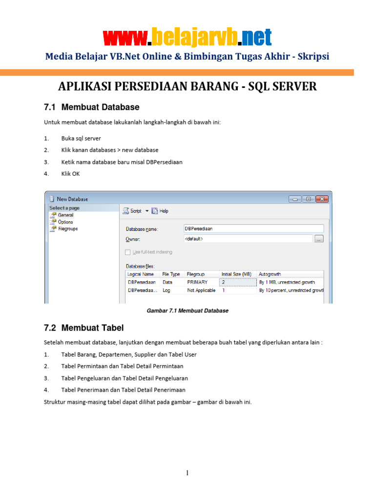 aplikasi program sistem informasi persediaan barang untuk tugas akhir dan skripsi | PDF