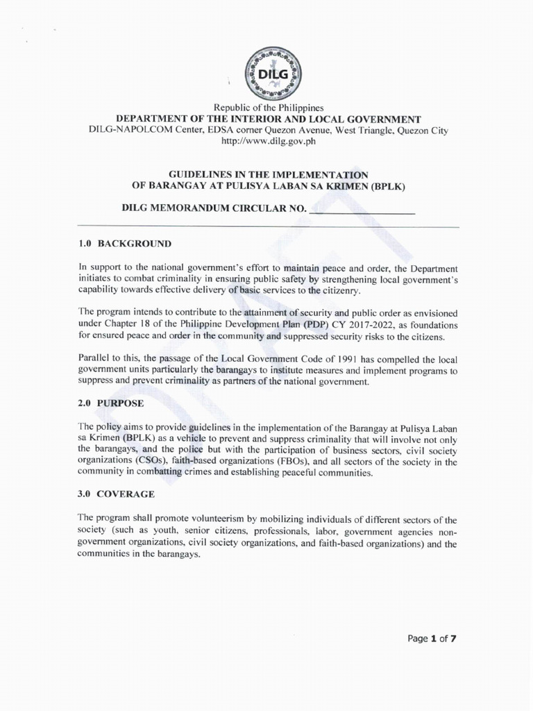Dilg Memocircular 201882 - F74d1452e9 | PDF