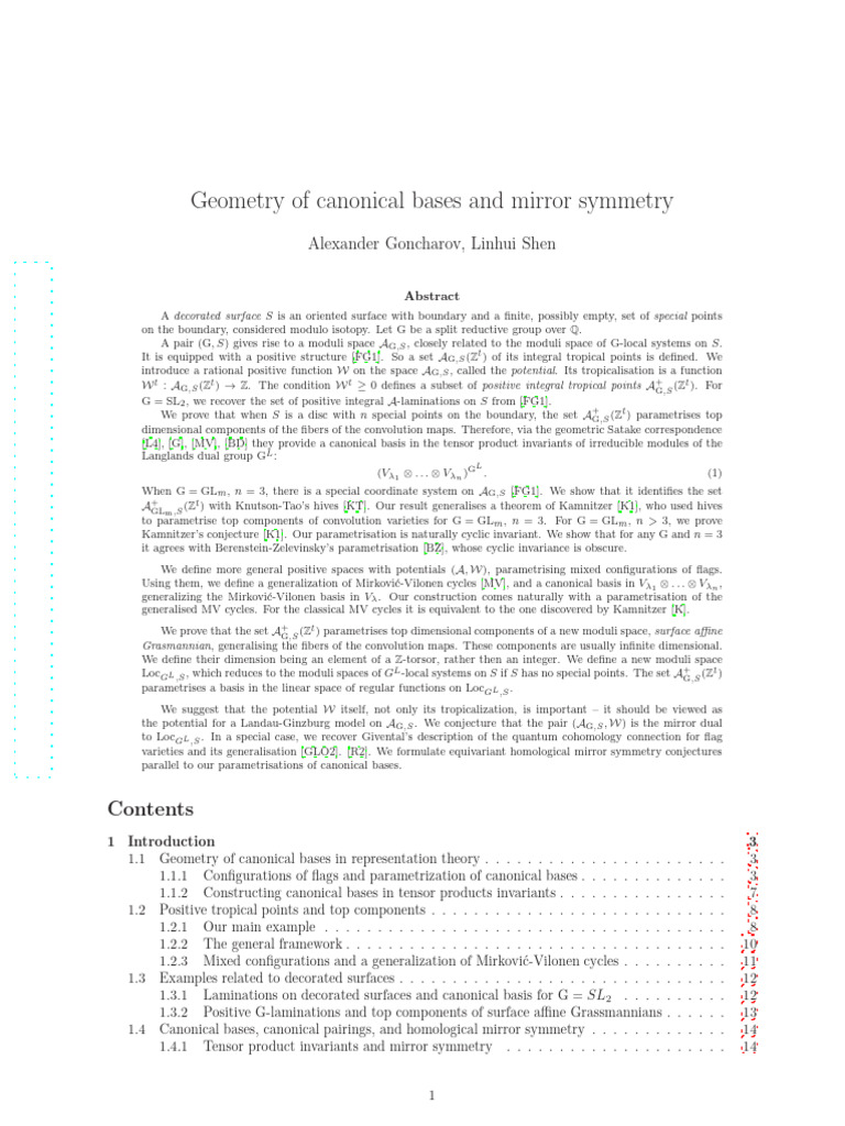 1309.5922v3 | PDF | Representation Theory | Lie Algebra