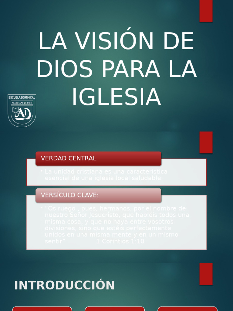 La Vision de Dios para La Iglesia | PDF | Primera epístola a los ...