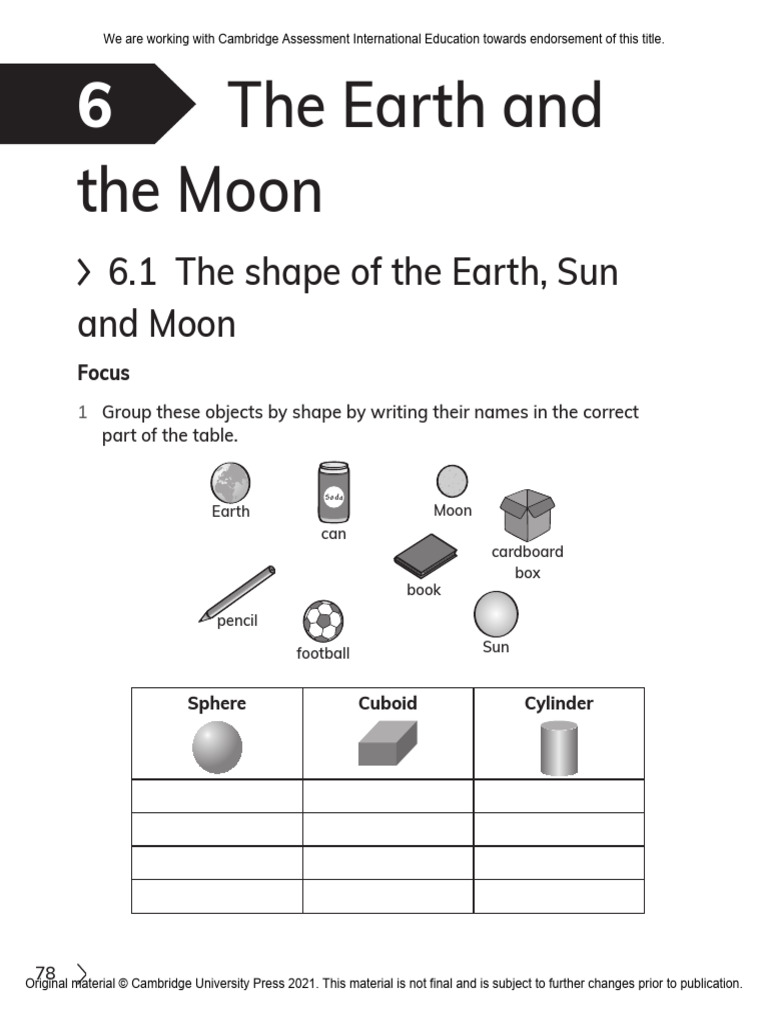 Unit 6 - Science - Stage 3 - Workbook | PDF | Planets | Outer Space