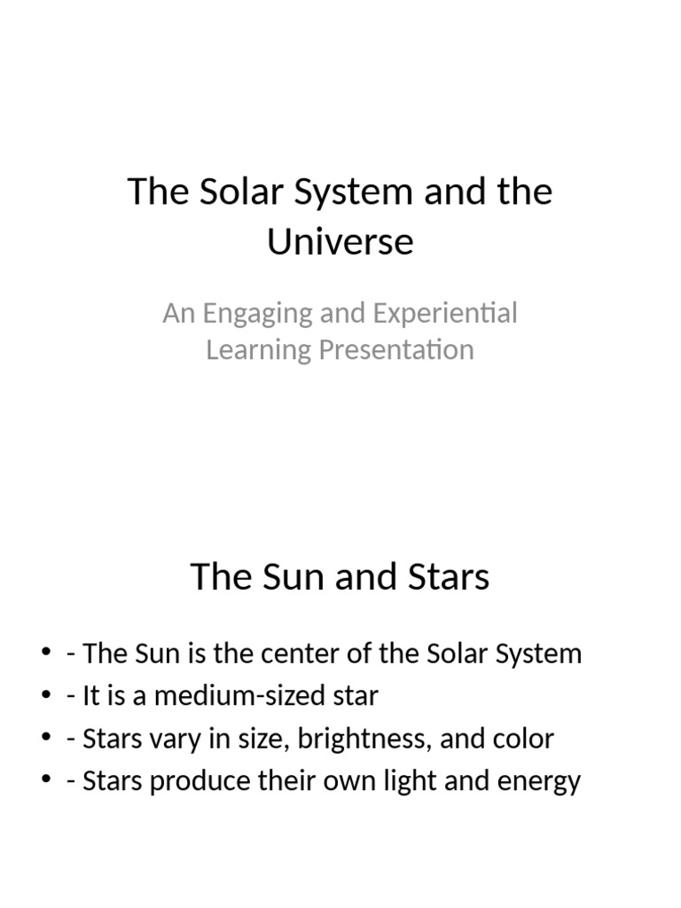 Engaging Solar System Presentation | PDF