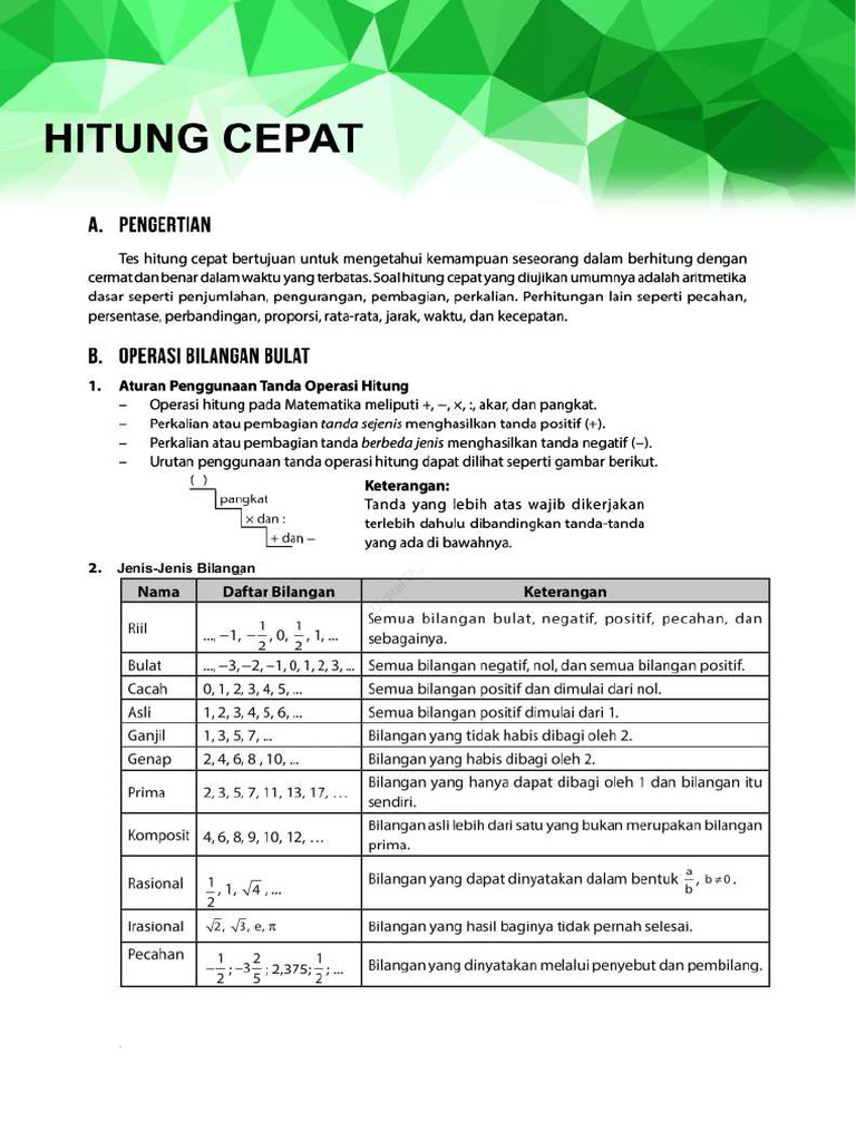 Tiu 1 Hitung Cepat | PDF