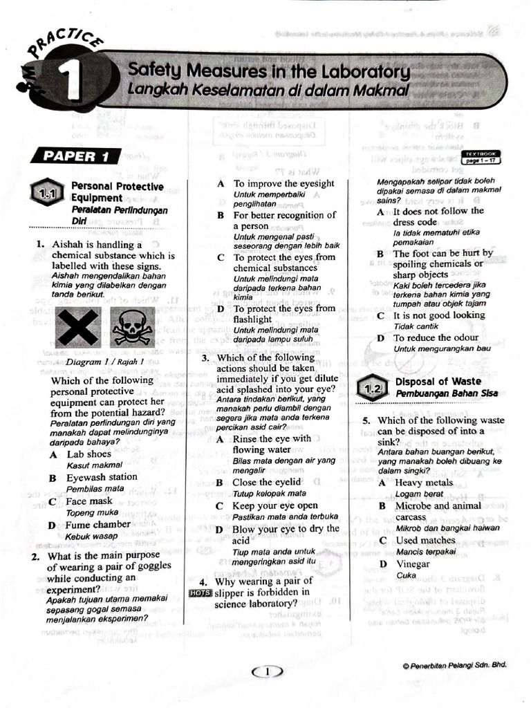 Form 4 Science - Chp1 Activity | PDF