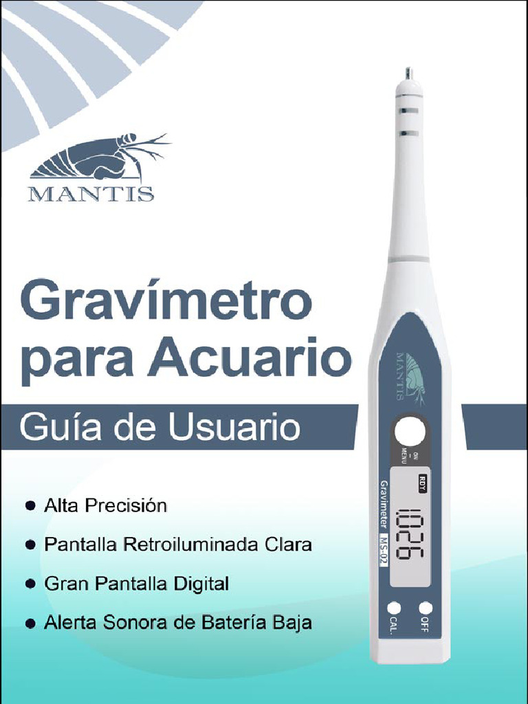 Manual Refractometro MANTIS ESP | PDF