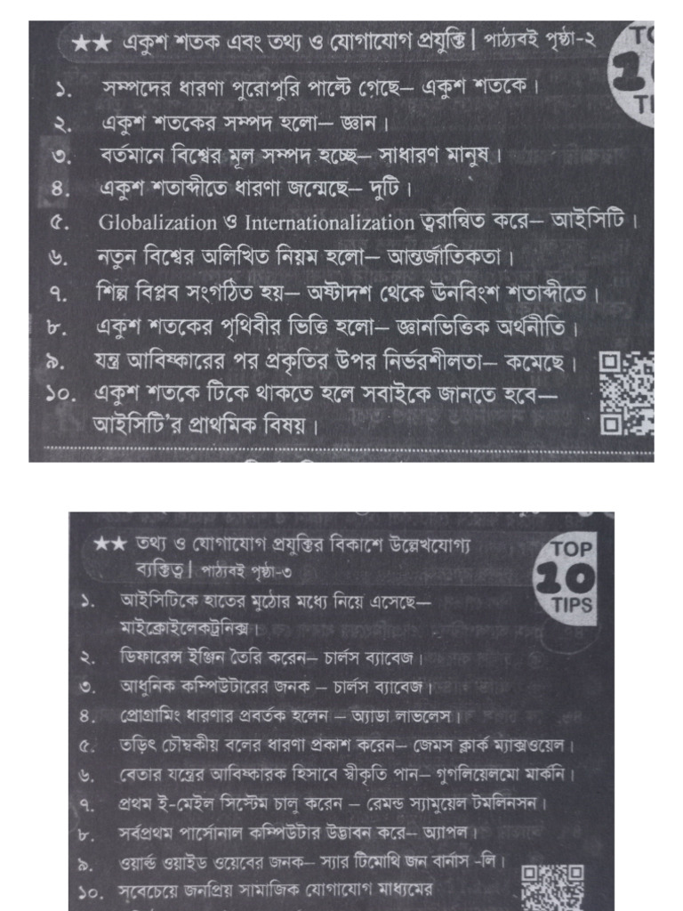 Ict Chapter 1 Note +MCQ Suggestion | PDF
