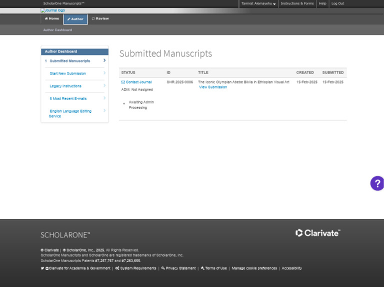 Manuscript Status: Awaiting Admin Processing | PDF