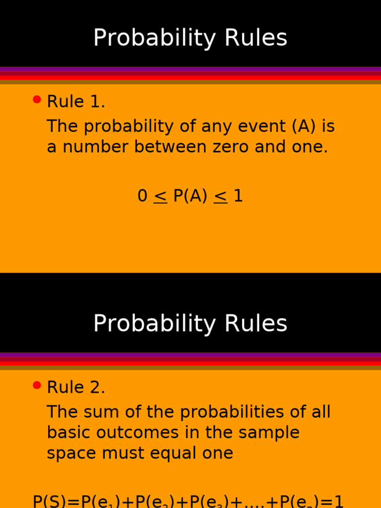 Probability Rules.s02 | PDF