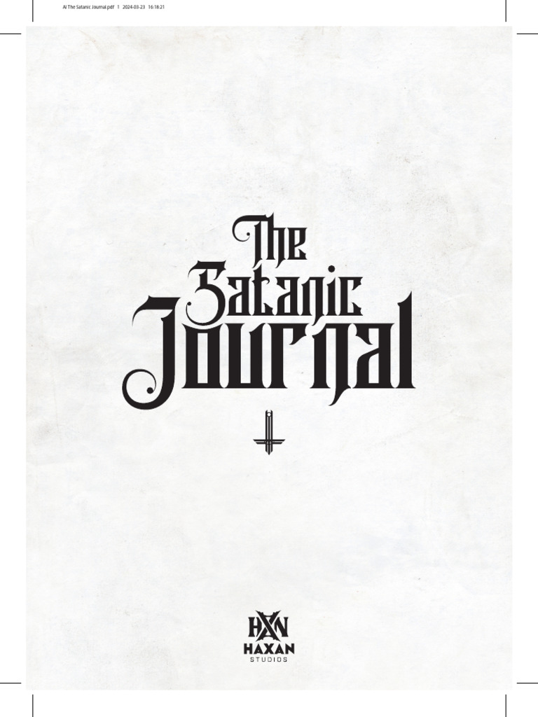 AI IV The Satanic Journal | PDF | Seven Deadly Sins | Deities
