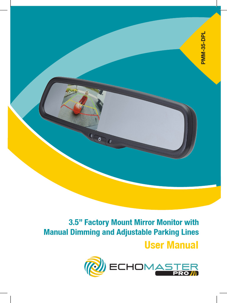 PMM-35-DPL EchoMaster Manual | PDF | Computer Monitor | Menu (Computing)