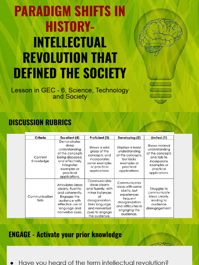 Intellectual Revolution That Defined the Society | PDF | Heliocentrism ...