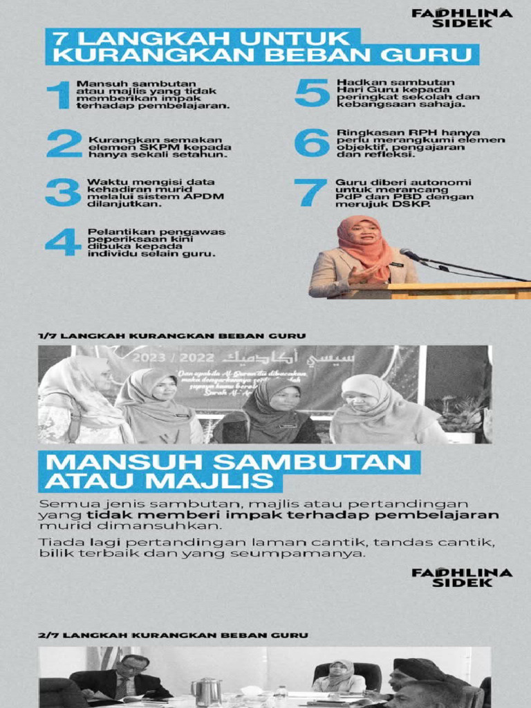 7 LANGKAH KURANGKAN BEBANAN GURU | PDF