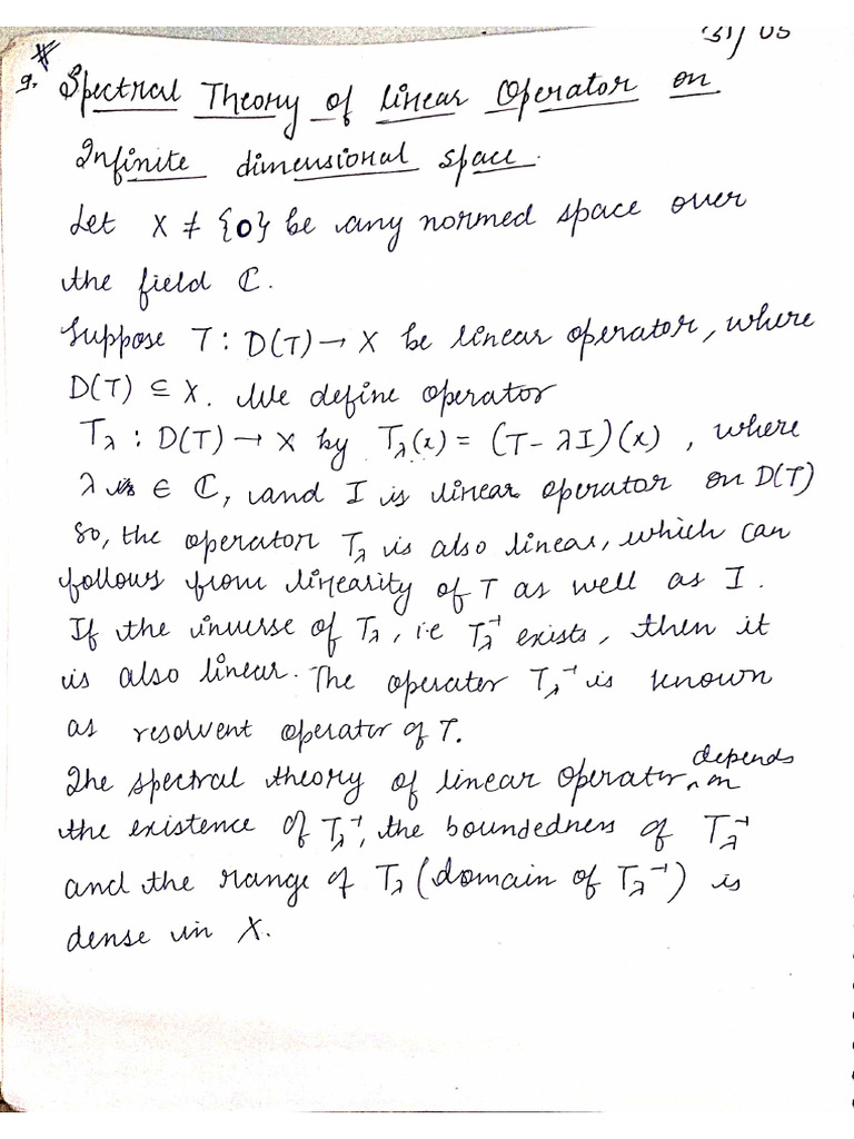 Spectral Theory | PDF