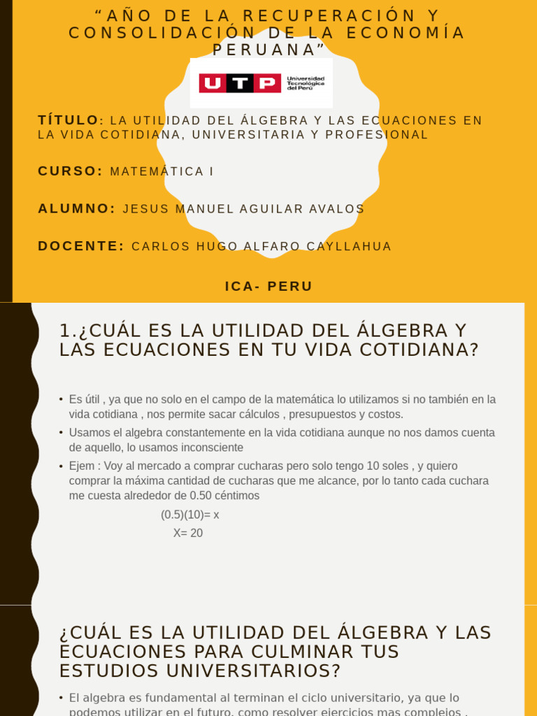 Mate Algebra | PDF | Álgebra | Ecuaciones