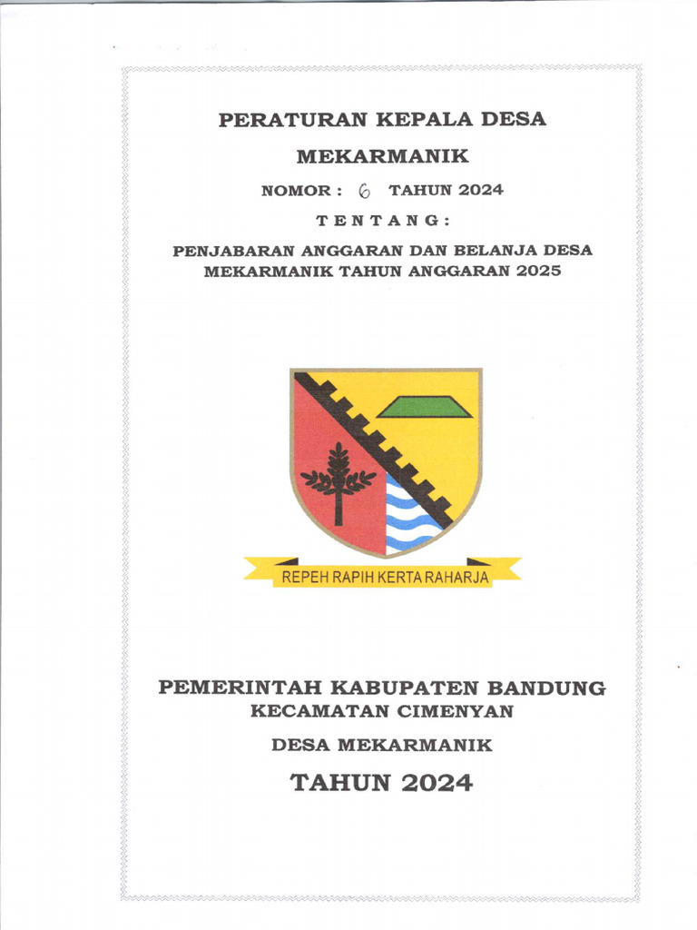 Cimenyan Mekarmanik Perkades | PDF