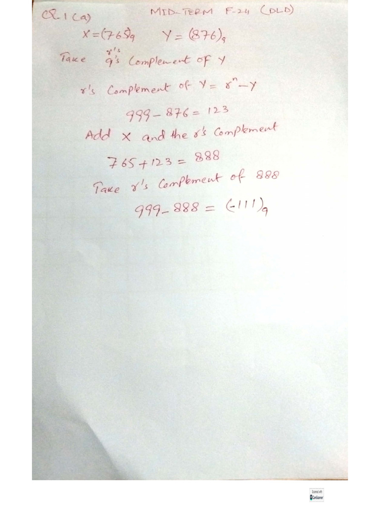 MID Term DLD Solution | PDF