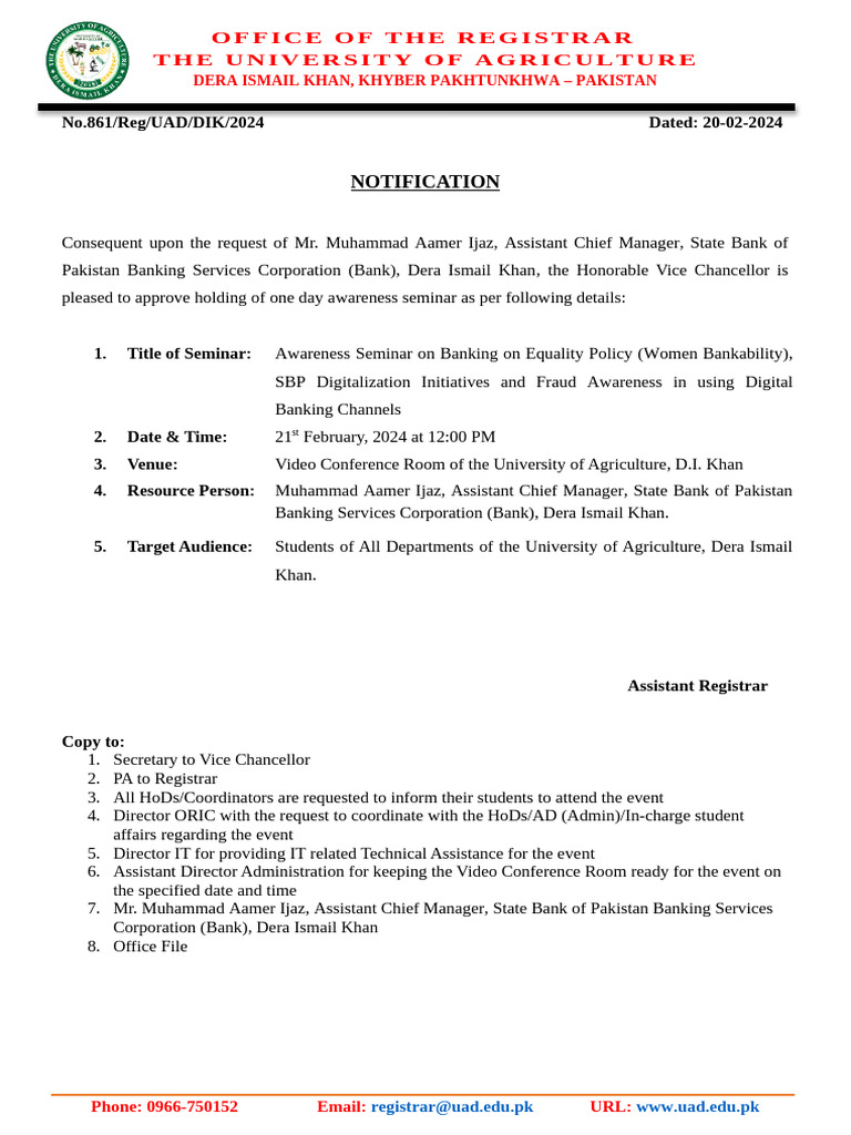 Banking Awareness Seminar by SBP 1 | PDF