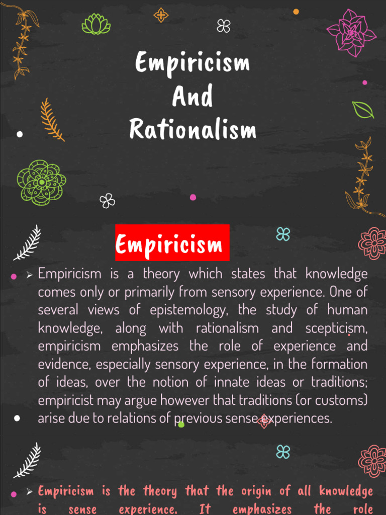 Understanding Empiricism and Rationalism | PDF | Rationalism | Empiricism