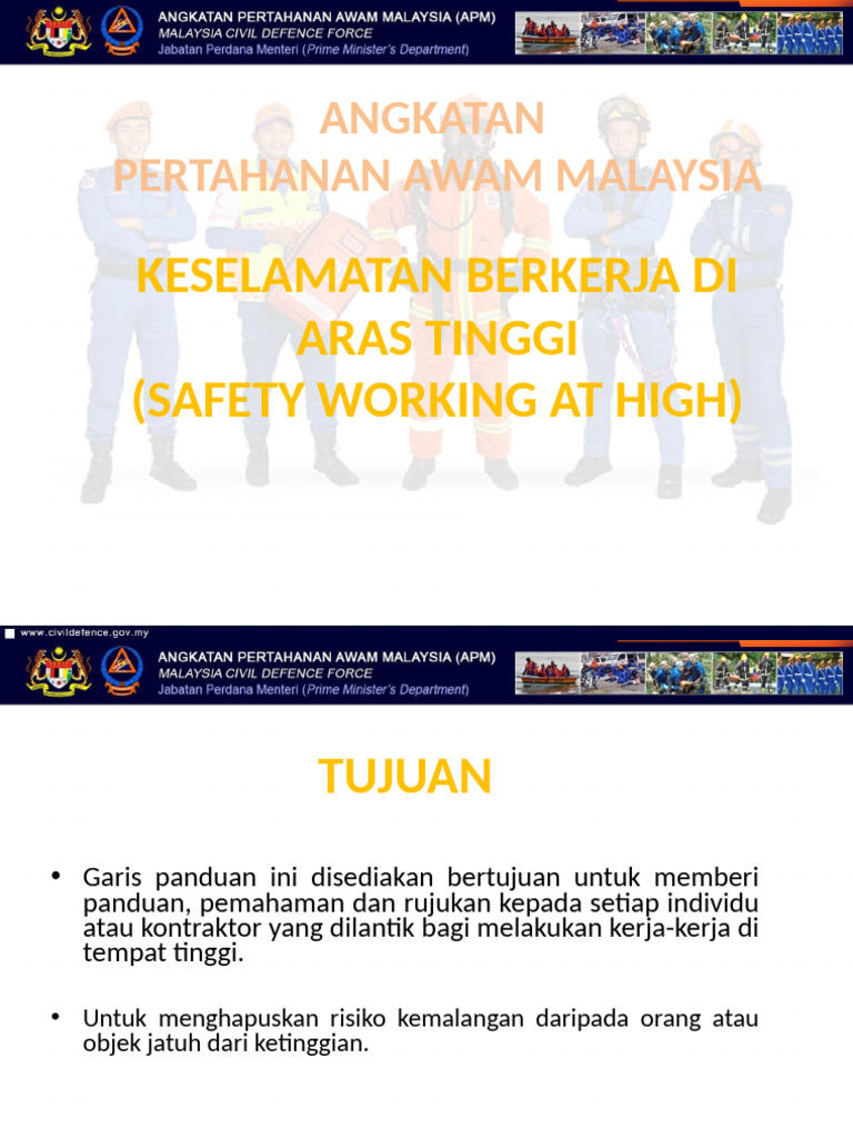 Panduan Keselamatan Kerja Tinggi | PDF