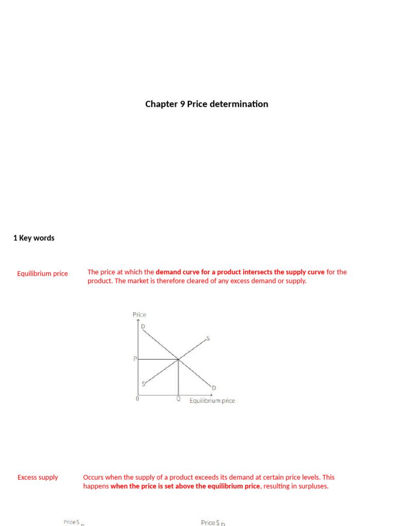 Price Determination and Market Equilibrium | PDF | Economic Equilibrium ...